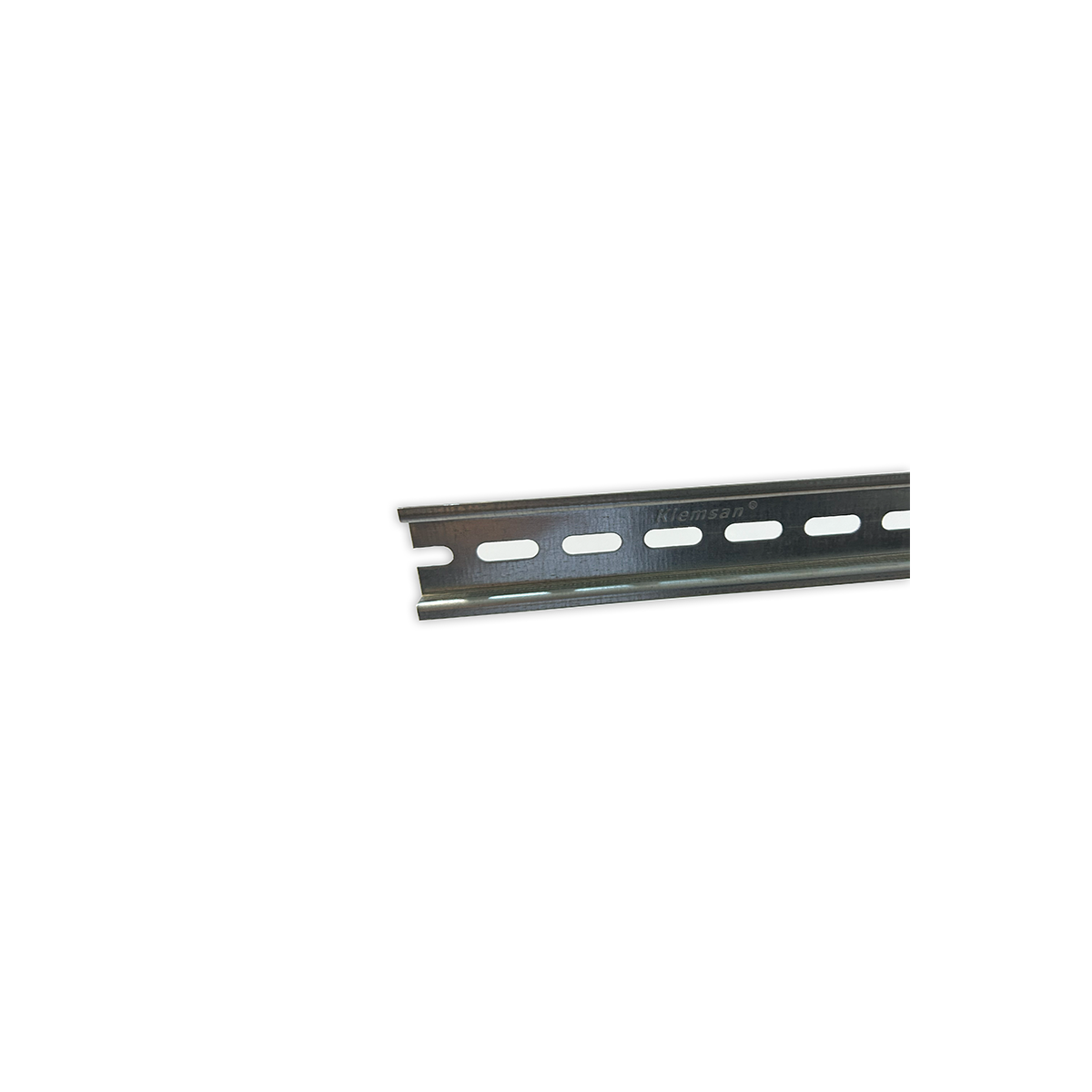 Rail DIN 1000mm x 35mm x 8mm, en acier perforé