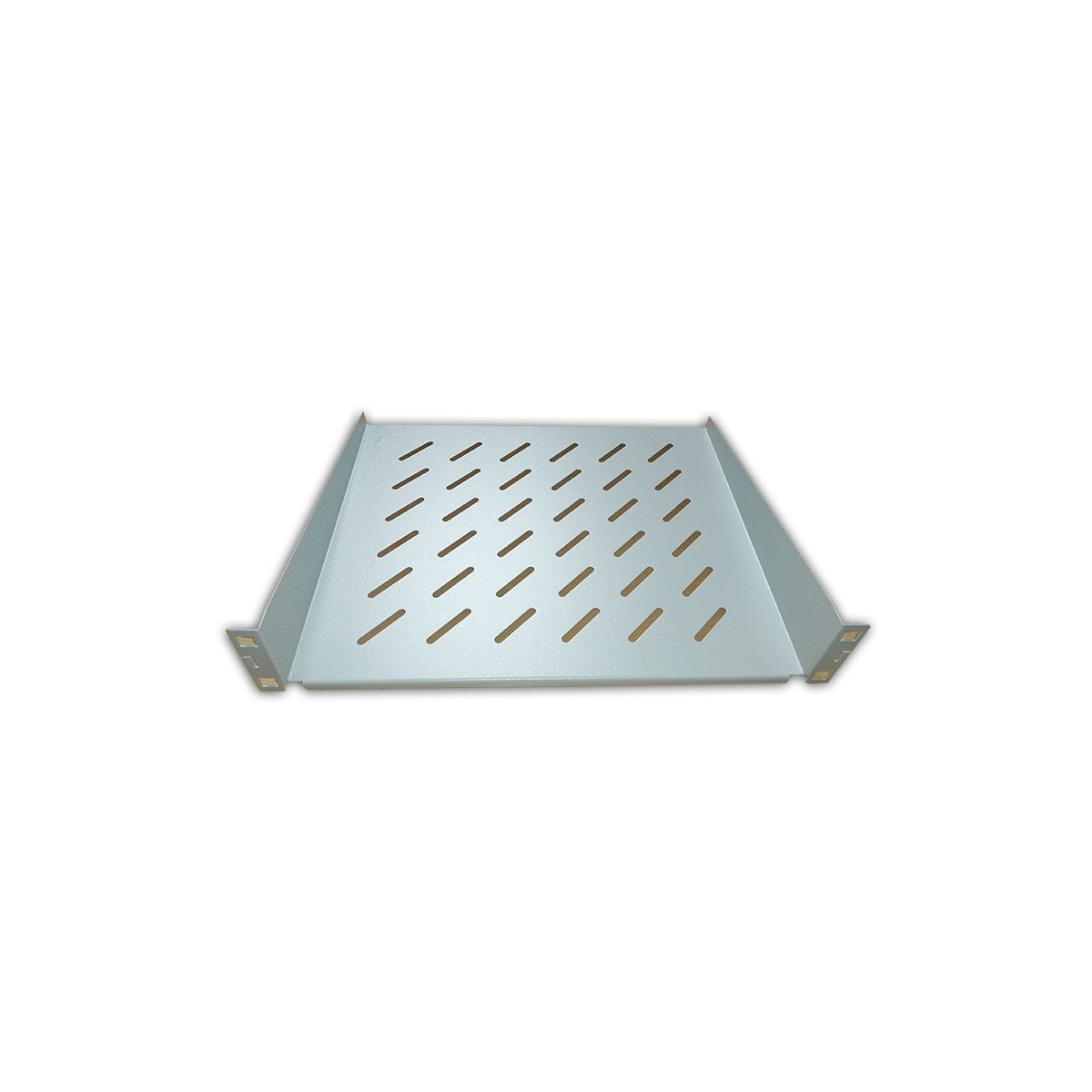 Plateau fix 19 pouces , 2U, 350mm, Gris Plateau fix 19 pouces